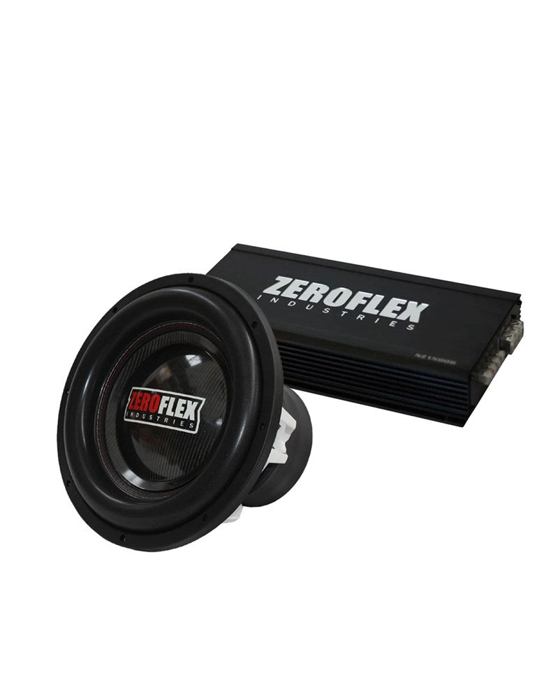 Zeroflex NZ2000D 2k RMS Amp + EVO-15 1500W RMS Sub Combo | TechCrazy NZ