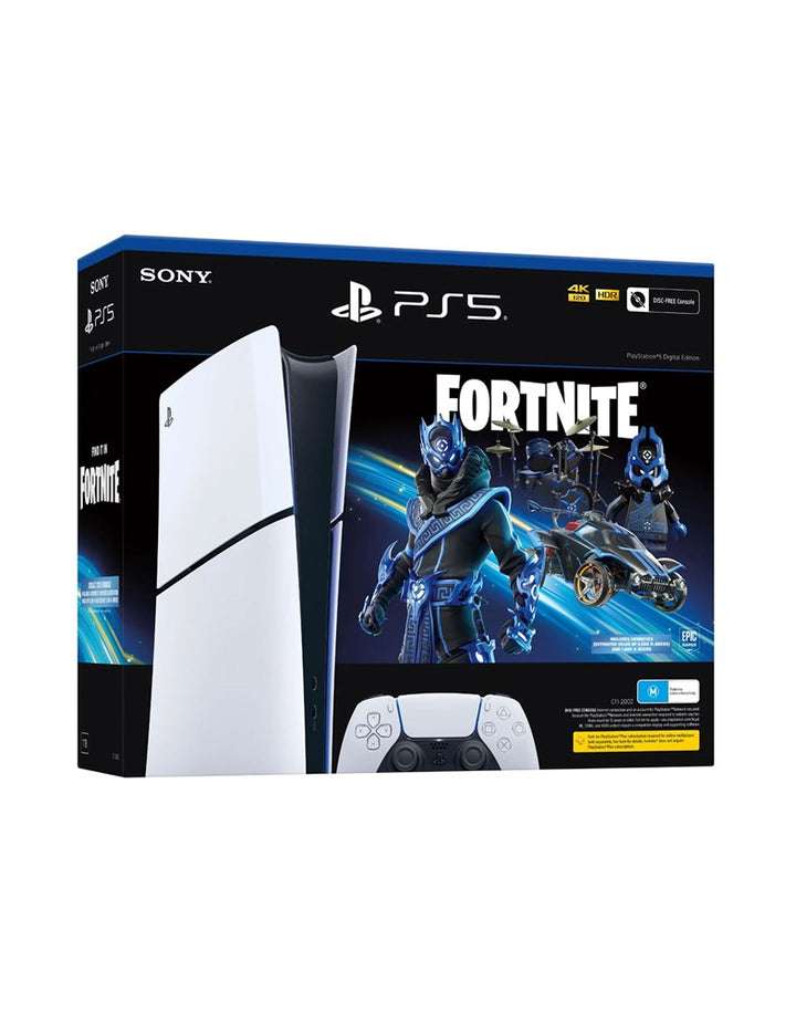 Sony PS5 Slim Digital Edition 1TB Console - Fortnite Cobalt Star Bundle | TechCrazy