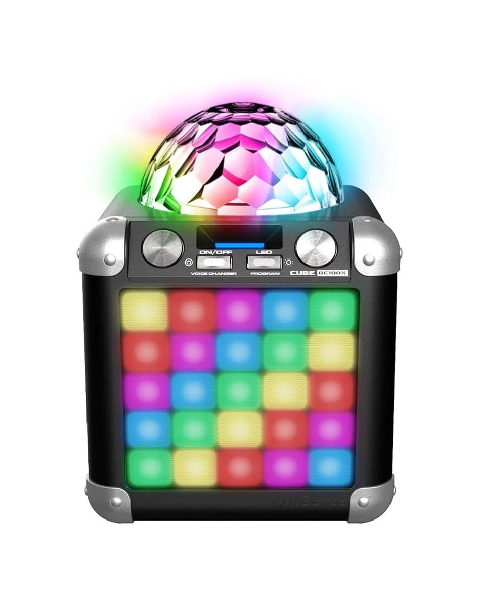 Get iDance BC100X Disco Cube Bluetooth Speaker with Mic | TechCrazy NZ